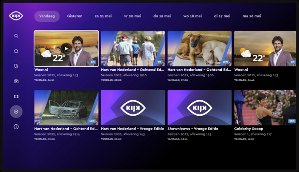 Talpa KIJK: Live and on-demand smart tv platform | Triple